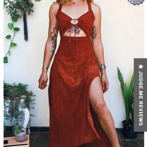 Cora Moon | Dresses | Mystic Tyedye Cut Off Maxi | Poshmark